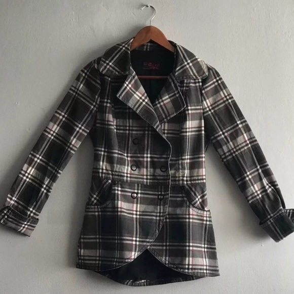 Zara TRF | Jackets & Coats | Zara Trf Fitted Plaid Coat | Poshmark